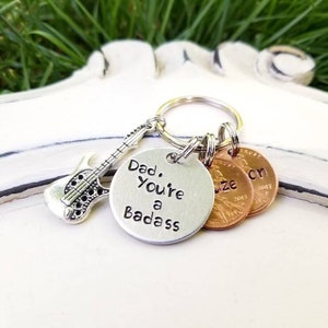 Dad You're a Badass, Badass Keychain, Gift for the Badass in Your Life ...