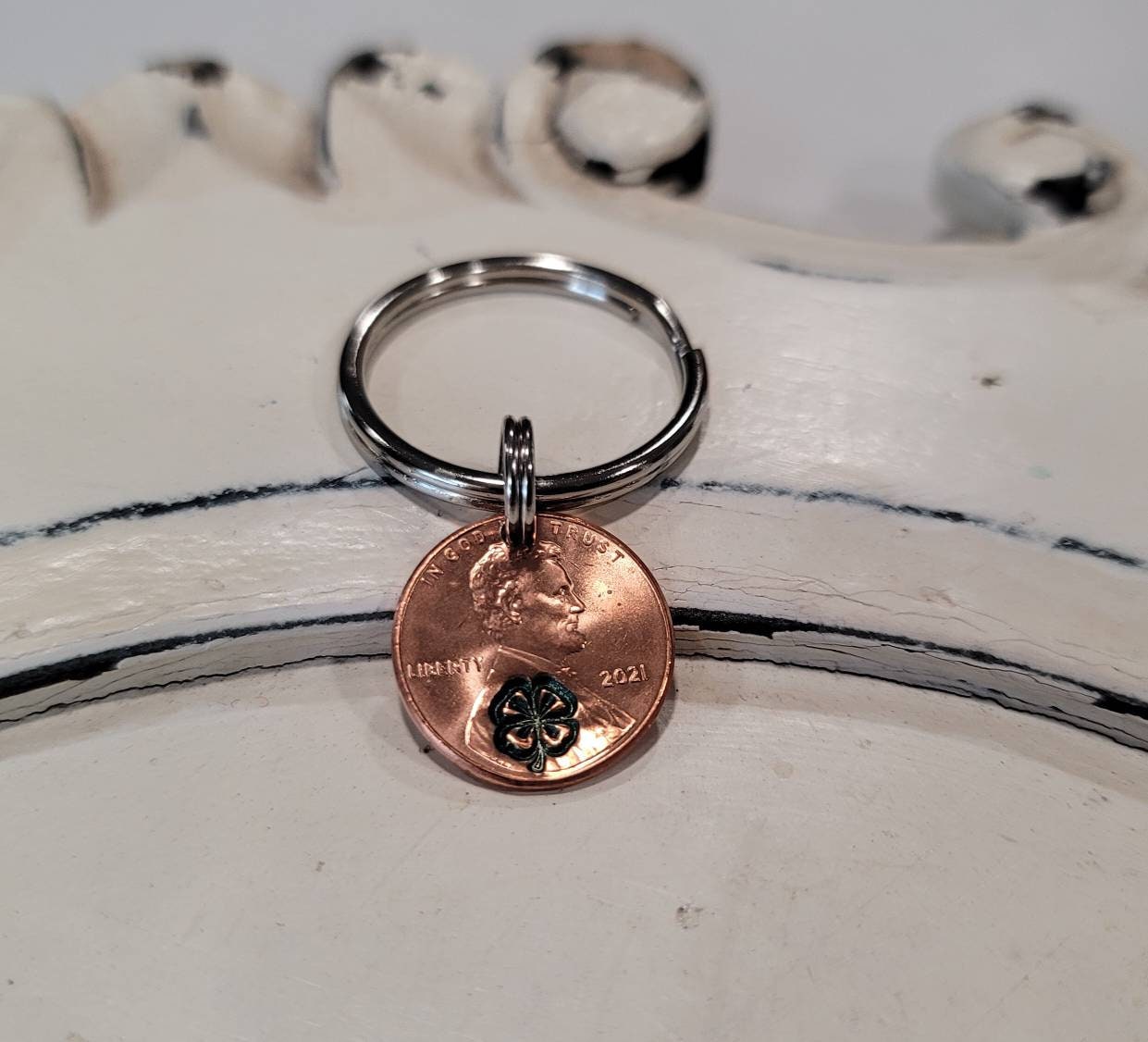 Lucky Penny Keychain Lucky Penny Gift Penny Keychain Lucky | Etsy