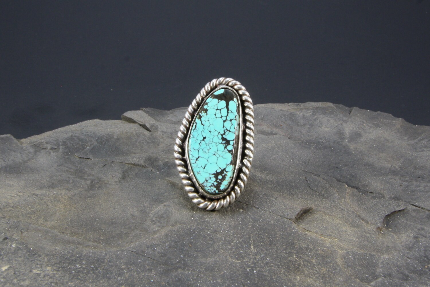 Chinese Spider Web Turquoise Ring, Sterling Siver Ring - Etsy
