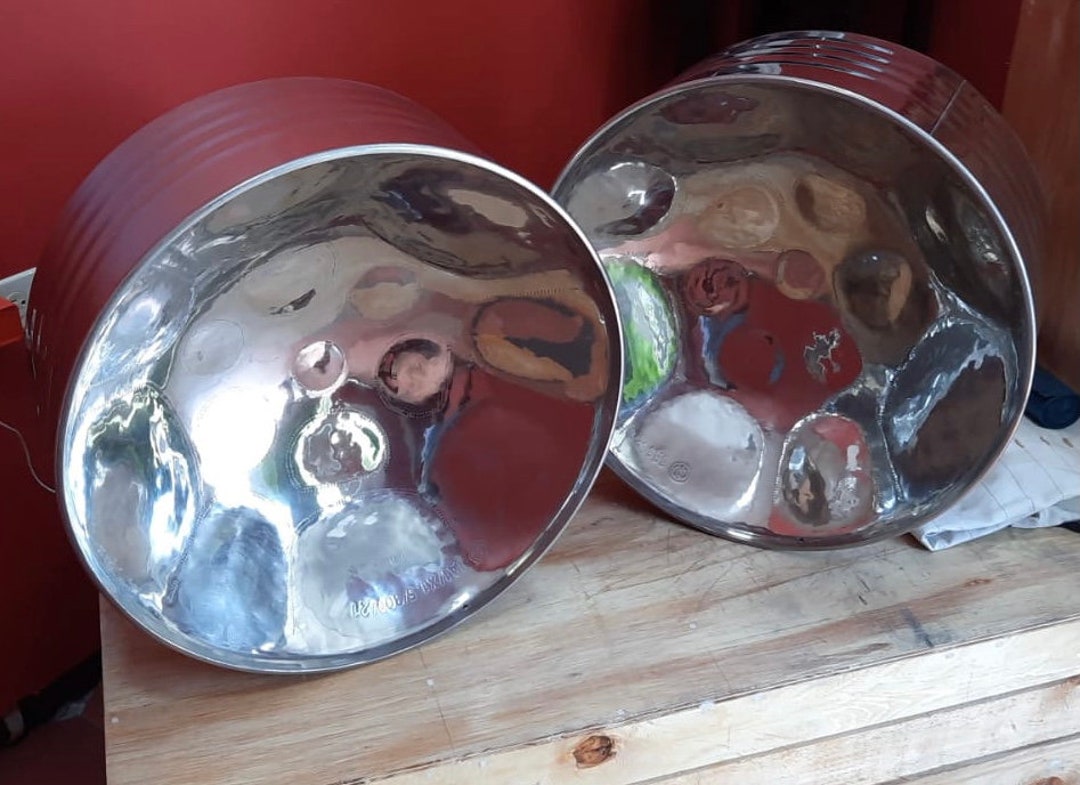Double Tenor Steel Drum (alto) With Nickel Plating - Etsy