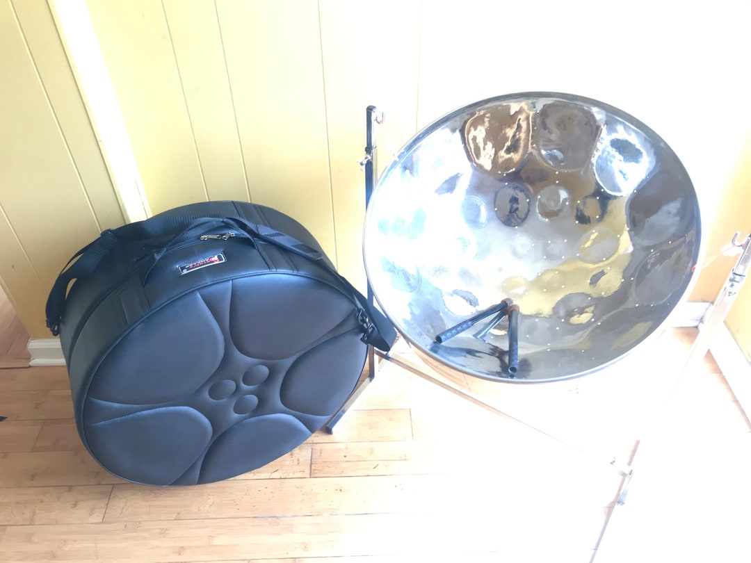 Oversized Chrome Plated Low C Lead Steel Drum Pro Package With Hardcase ...
