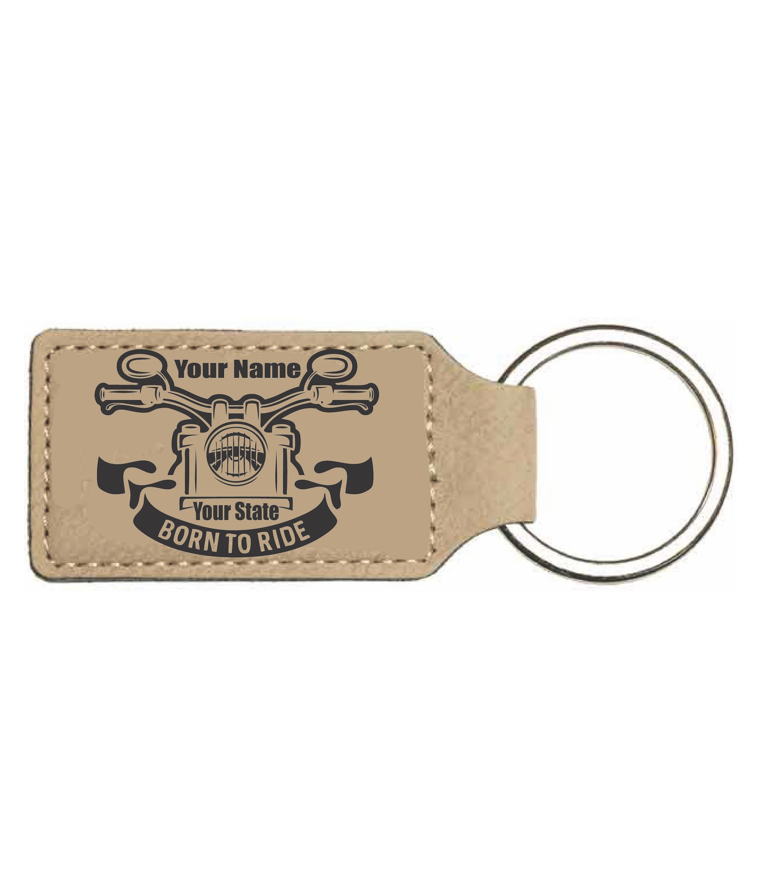 Engraved Personalized Motorcycle Key Chain - Etsy UK