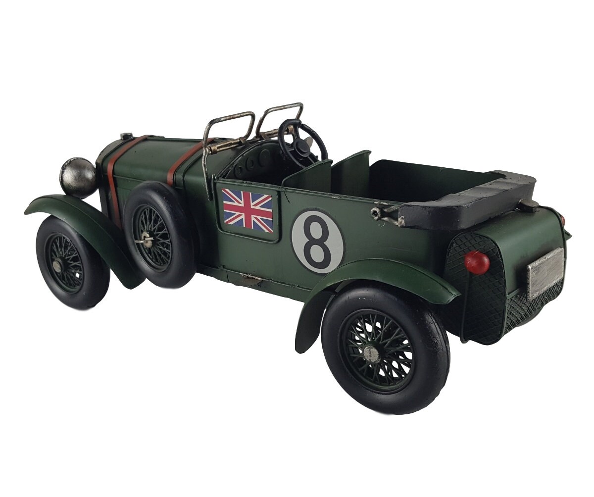 Tin model tin car model car vintage convertible green iron | Etsy