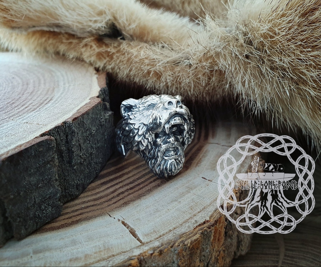 Berserker Ring, Viking Bear Ring, Viking Berserker Ring, Viking Ring ...