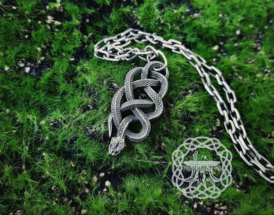 Sterling Silver Viper School Medallion: Handmade Witcher Snake Pendant ...