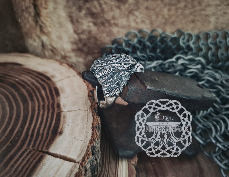 Eagle Ring Sterling Silver Eagle Ring Animal Jewelry | Etsy