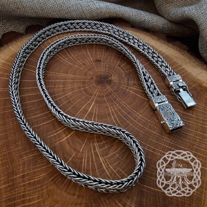 Unique Viking Chain. Sterling Silver Mammen Style Viking Necklace ...