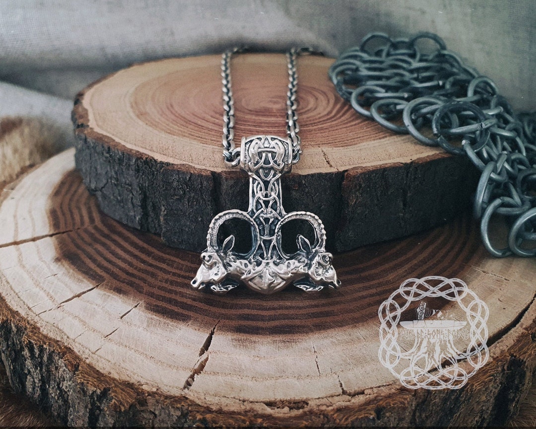 Goats Thor Hammer, Mjolnir Pendant, Thor Hammer Pendant, Mjolnir ...