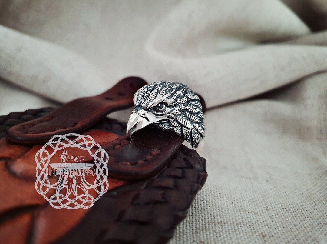 Eagle Ring, Sterling Silver Eagle Ring, Animal Jewelry, Animal Ring - Etsy