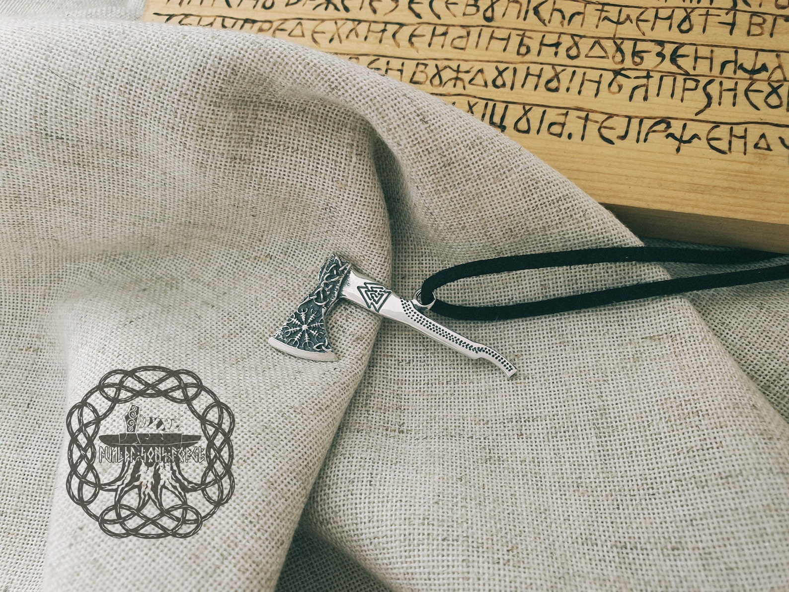 Viking Axe Pendant Sterling Silver Battle Axe Pendant Berserk - Etsy