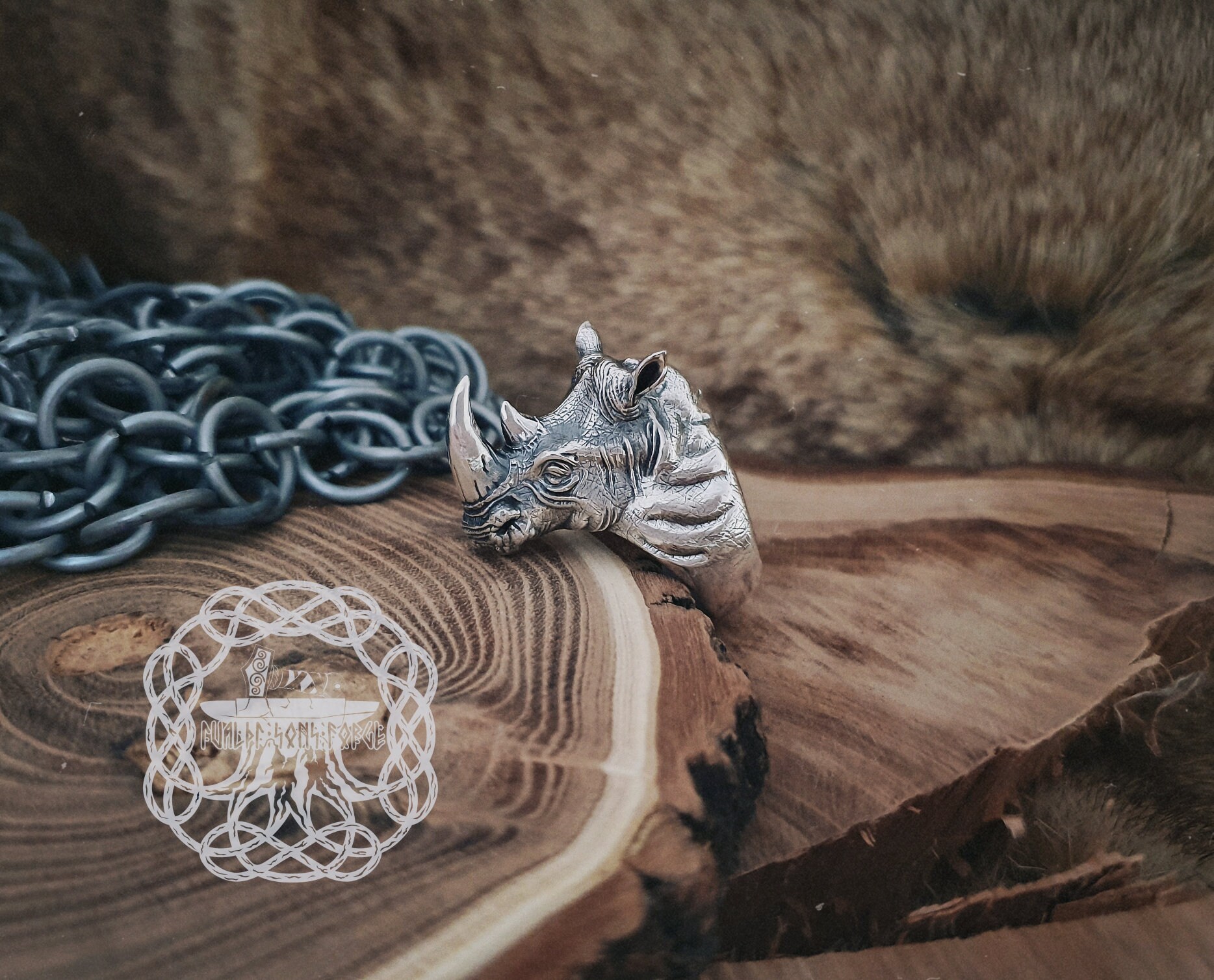 Rhinoceros Ring Sterling Silver Rhinoceros Ring Jewelry Animal - Etsy
