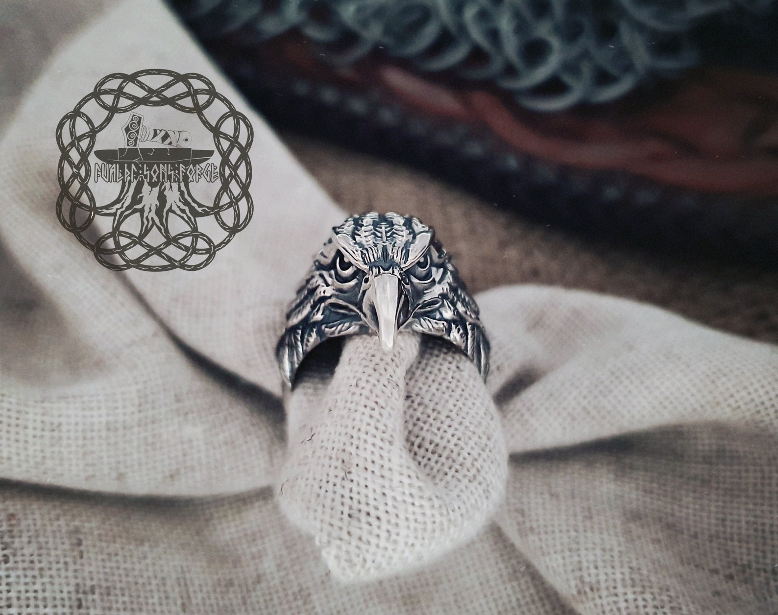 Eagle Ring Sterling Silver Eagle Ring Animal Jewelry | Etsy