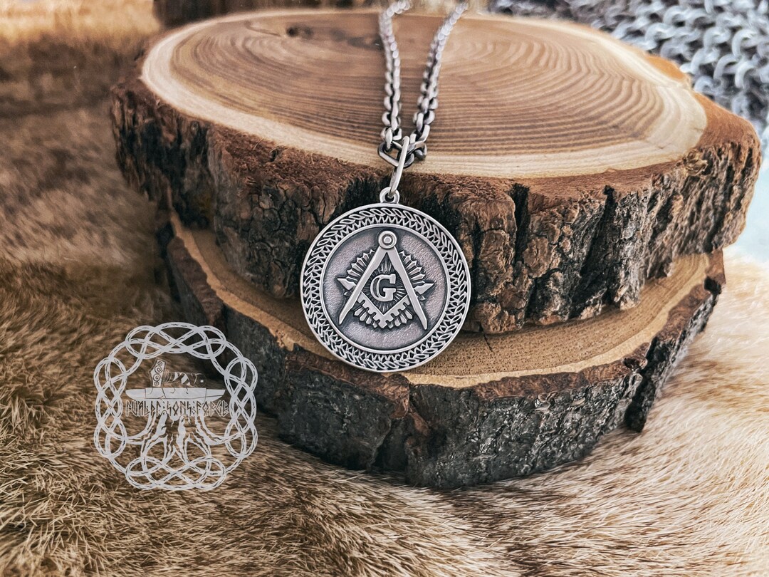 Masonic Pendant, Mason Pendant, Sterling Silver Ring, Freemason Pendant ...