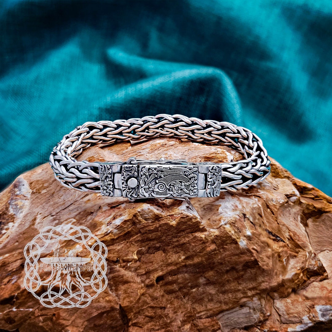 Mammen Style Viking Arm Ring. Sterling Silver Viking Bracelet. Based on ...