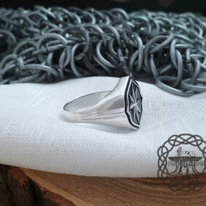 Wind Rose Ring, Sterling Siver Ring, Compass Ring, Norse Jewelry - Etsy