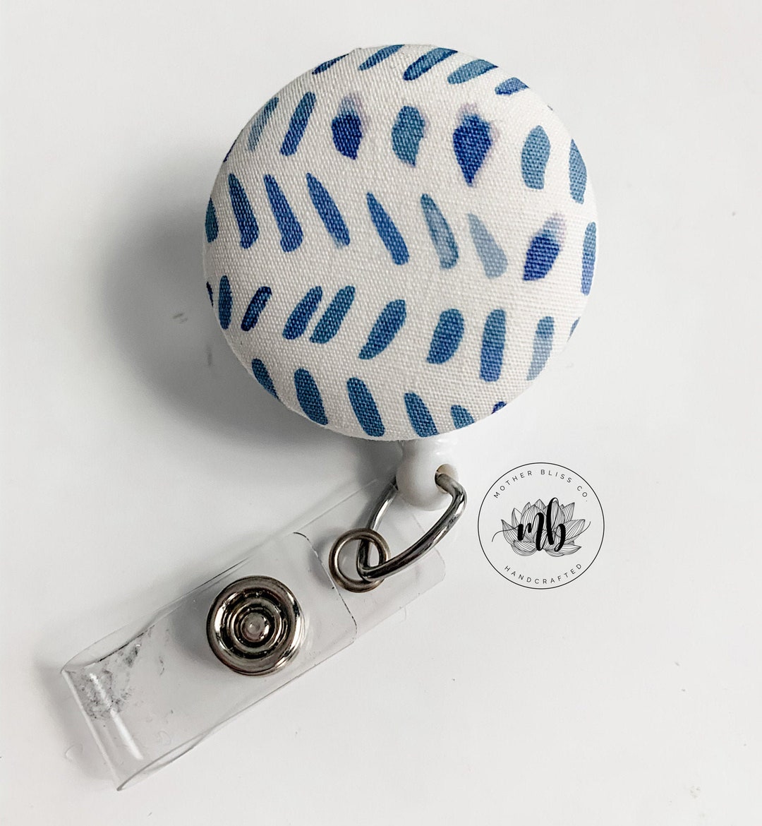 Interchangeable Badge Reel | Indigo | Nurse Name Badge ID Holder ...