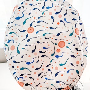 Egg and Sperm - Scrub Hat - IVF Hat | 100% Cotton | Adjustable Elastic ...