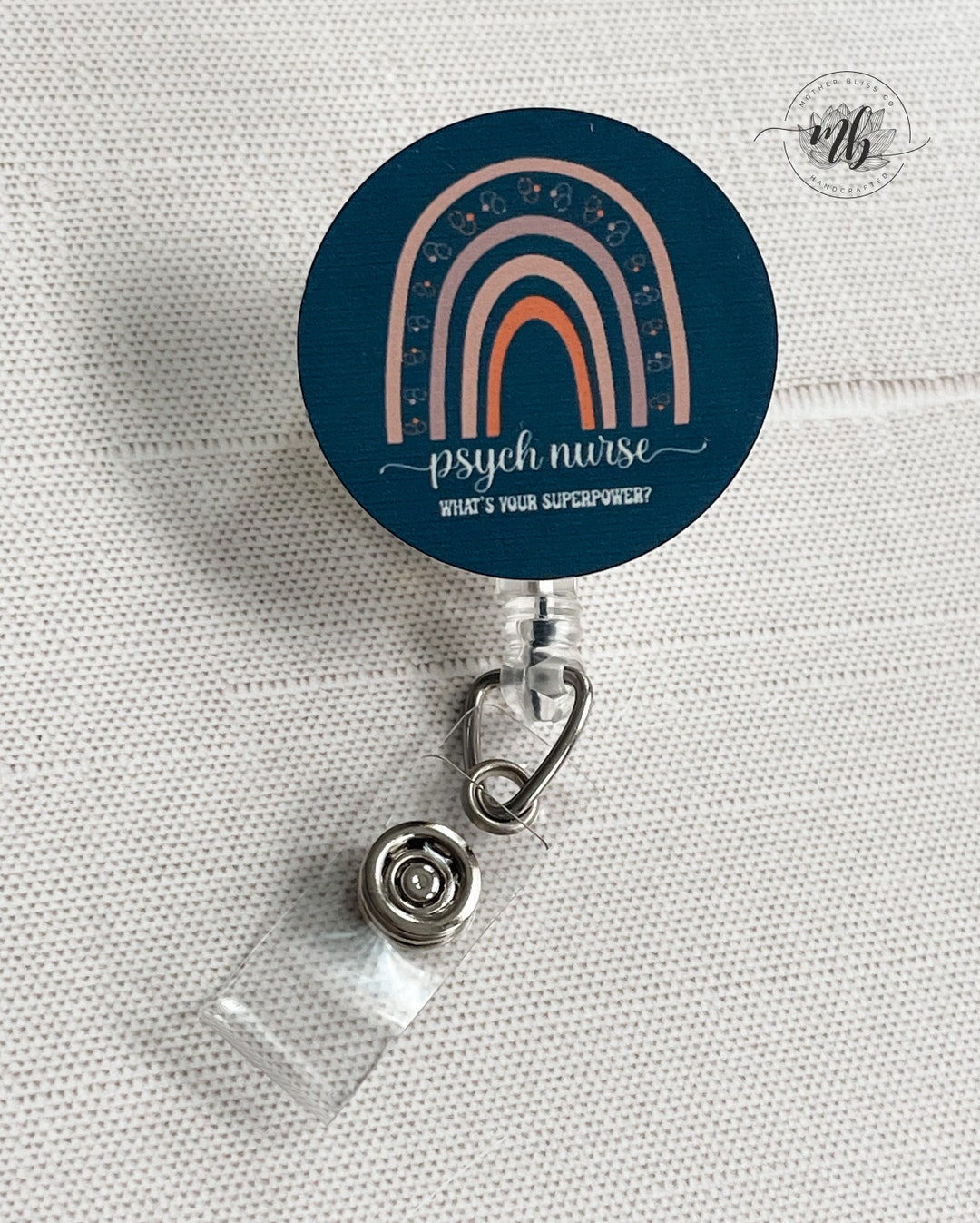 Psych Nurse What Your Superpower Funny Interchangeable Badge Reel ...