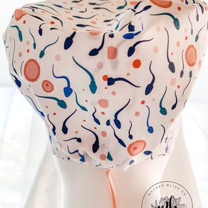 Egg and Sperm - Scrub Hat - IVF Hat | 100% Cotton | Adjustable Elastic ...