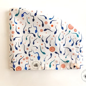 Egg and Sperm - Scrub Hat - IVF Hat | 100% Cotton | Adjustable Elastic ...