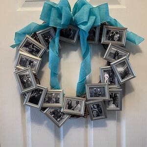 Picture Frame Memory Wreath, Keepsake Wreath, Mother's Day Wreath Gift ...