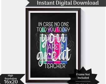 Teacher Subway Art | Etsy