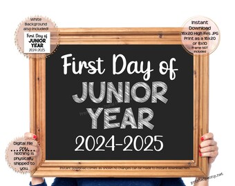 First Day of 11th Grade Printable - Etsy