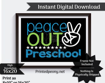 Last Day of Second Grade Printable Sign End of School Sign 2nd Grade ...