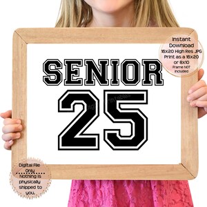 Printable Graduation Sign Graduation Party Decorations Senior 2024 ...