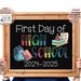 First Day of Senior Year Printable Sign First Day of School Sign 12th ...