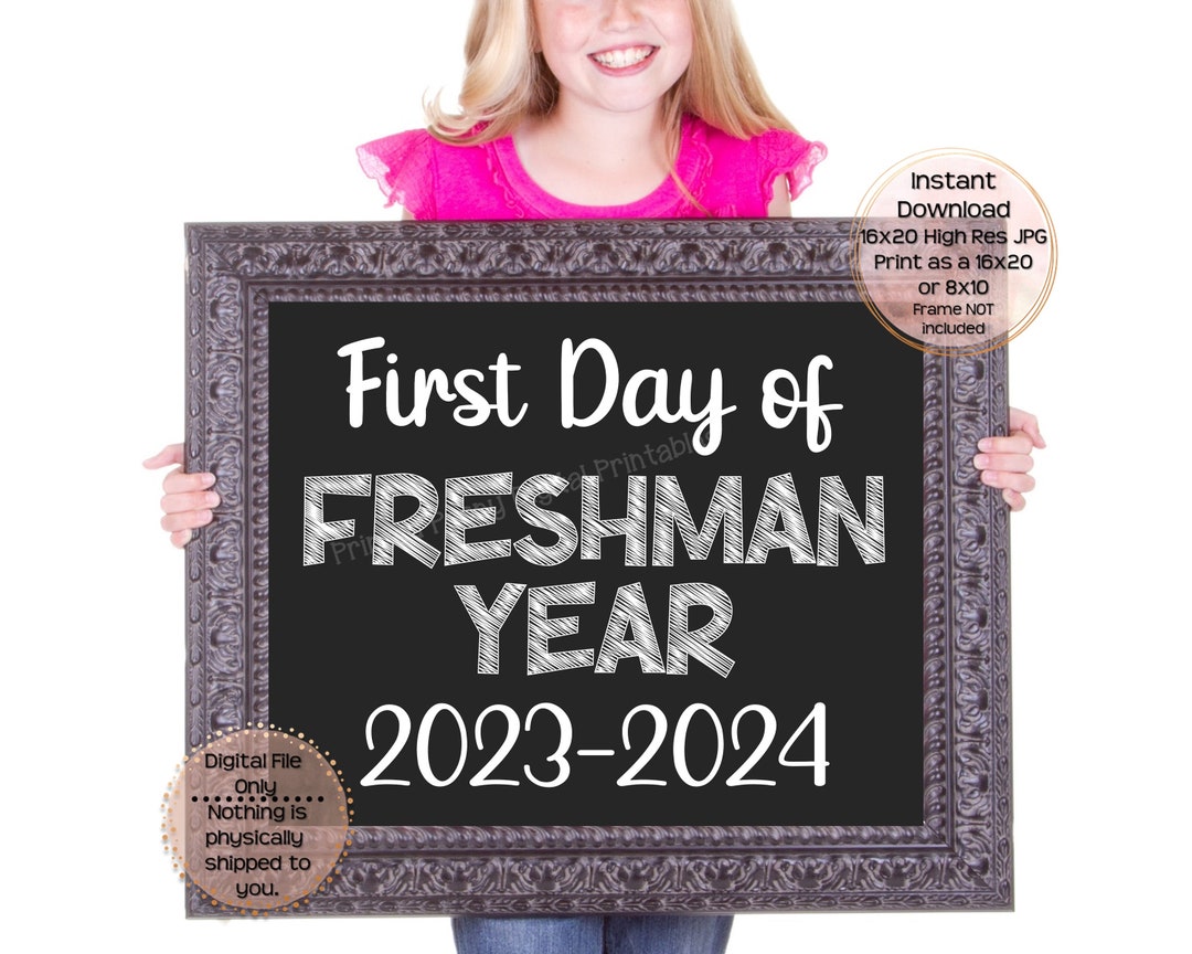 First Day of Ninth Grade Printable Sign First Day of School Sign 9th ...