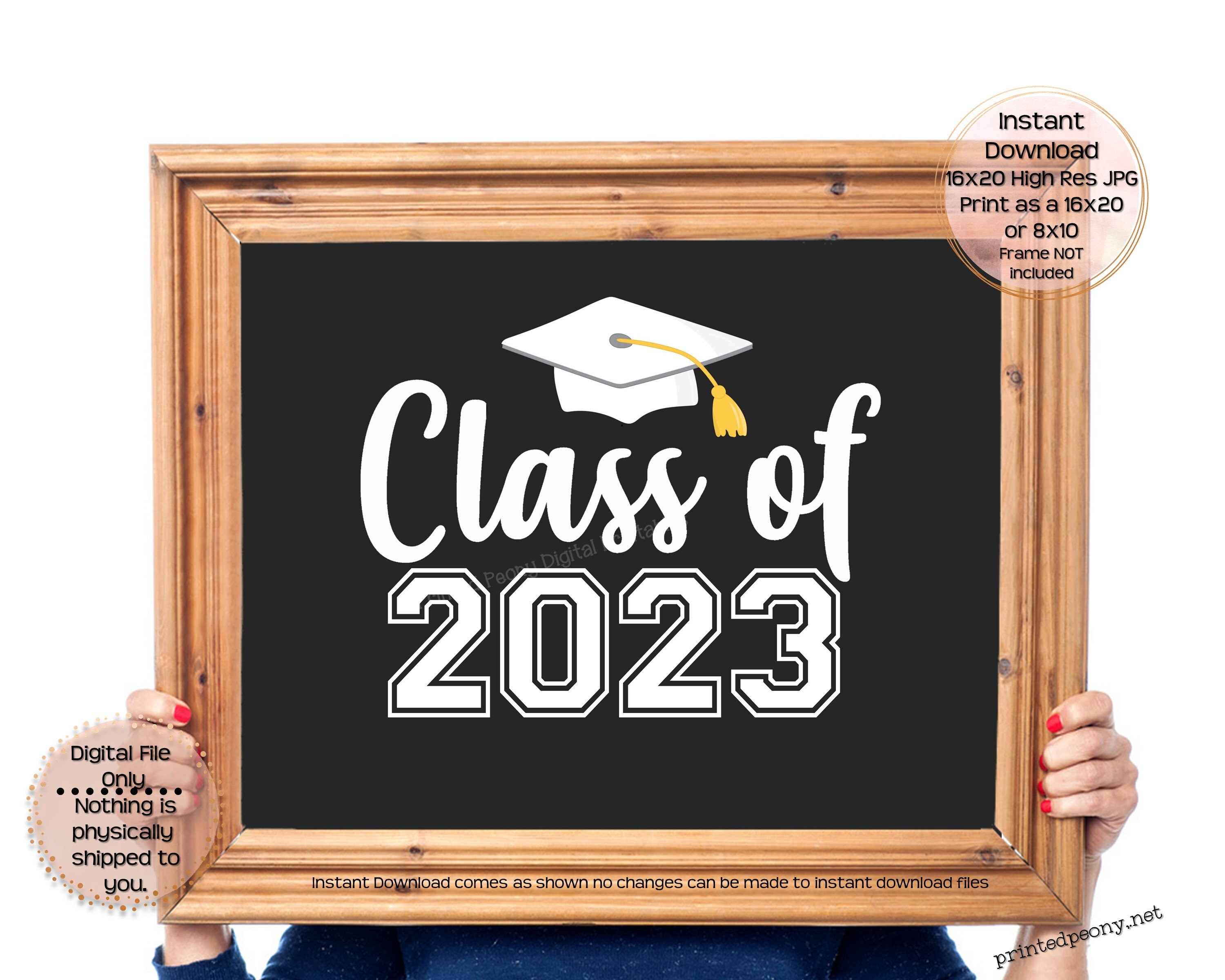 Printable Graduation Sign Graduation Party Decoration Senior - Etsy