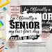 First Day of Senior Year Printable Sign First Day of School Sign 12th ...