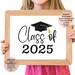 Printable Graduation Sign Graduation Party Decoration Senior 2025 ...