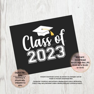 Printable Graduation Sign Graduation Party Decoration Senior - Etsy