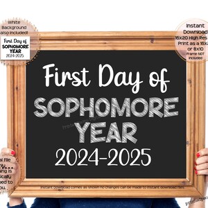 First Day of Tenth Grade Printable Sign First Day of School Sign 10th ...