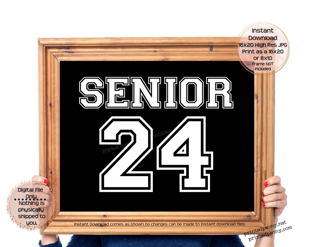 Printable Graduation Sign Graduation Party Decorations Senior 2024 ...