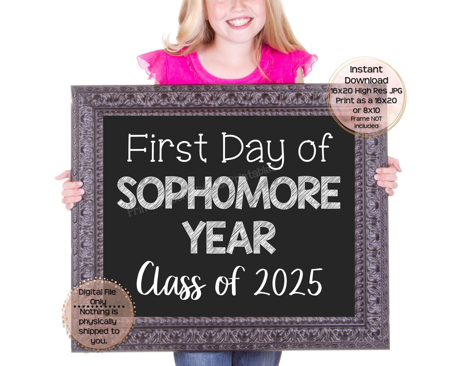 First Day of Tenth Grade Printable Sign First Day of School - Etsy