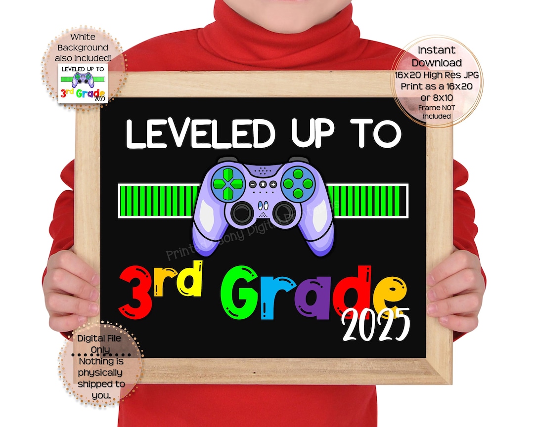Last Day of Second Grade Printable Sign End of School Sign 2nd Grade ...