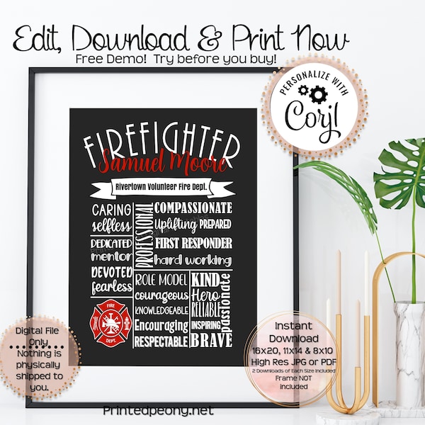 Fireman Firefighter - Etsy