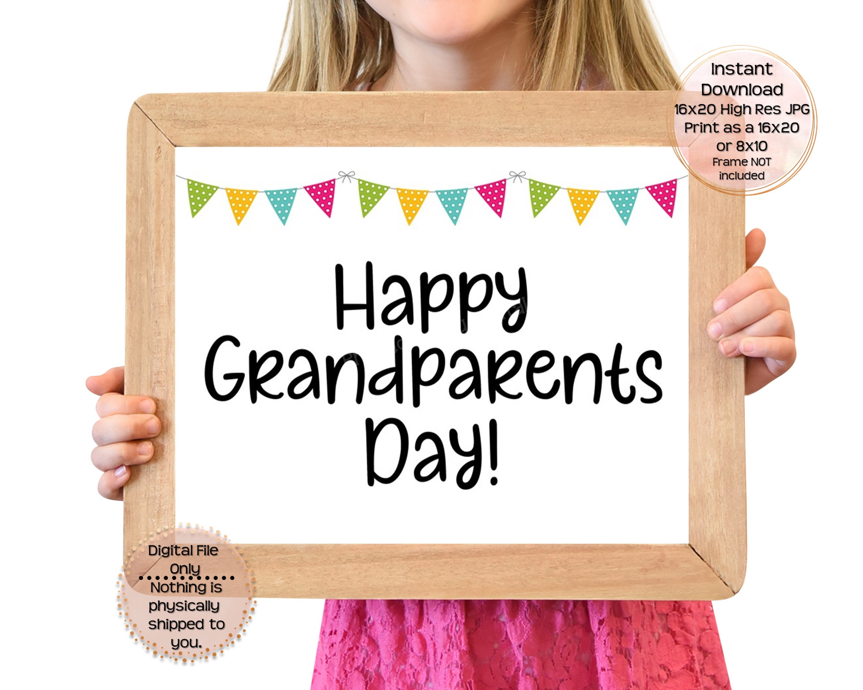 Happy Grandparents Day Photo Prop Happy Grandparents Day - Etsy