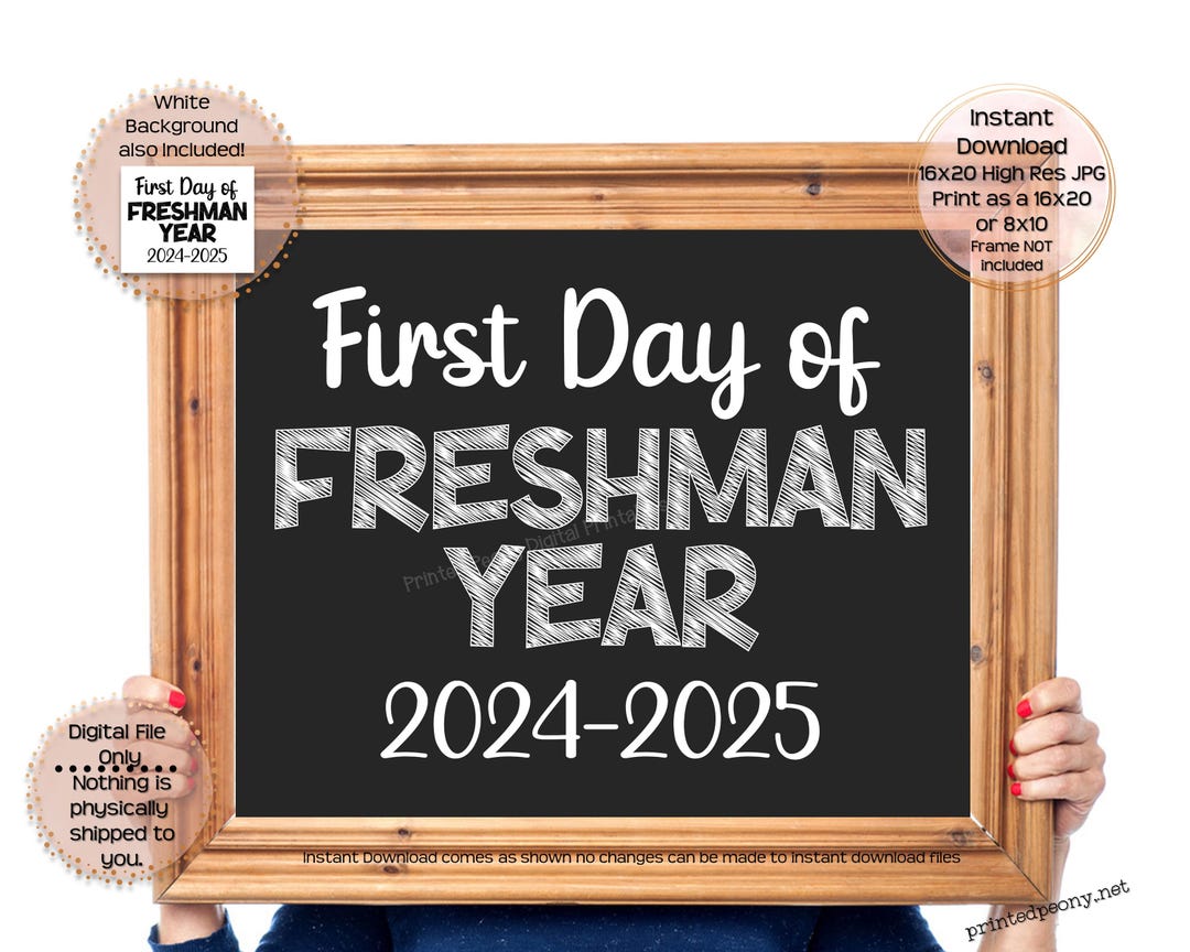First Day of Ninth Grade Printable Sign First Day of School Sign 9th ...