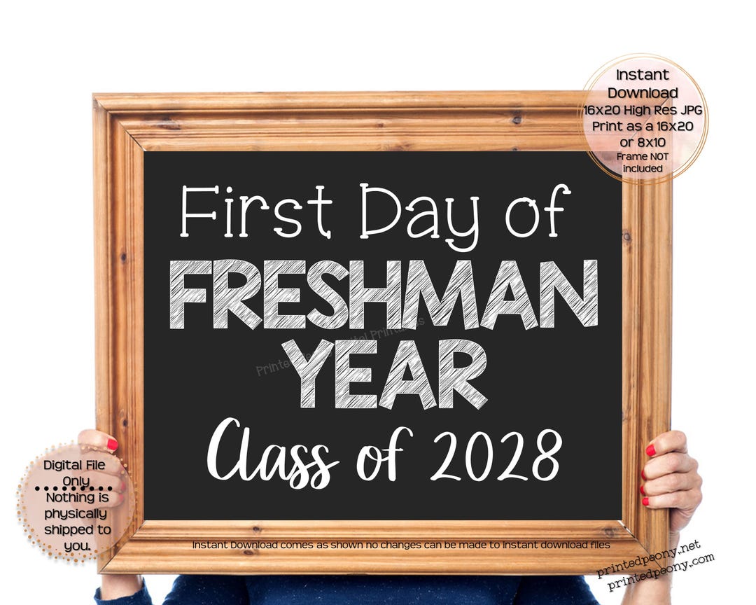 First Day of Ninth Grade Printable Sign First Day of School Sign 9th ...