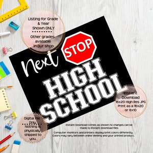 Last Day of Eighth Grade Printable Sign End of School Sign 8th Grade ...