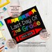 Last Day of Second Grade Printable Sign End of School Sign 2nd Grade ...