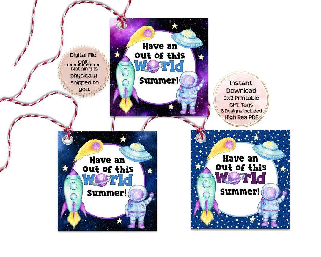 Last Day of School Gift Tag Treat Bag Tag End of School Gift Tag Treat ...