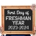 First Day of Ninth Grade Printable Sign First Day of School Sign 9th ...