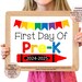First Day of Ninth Grade Printable Sign First Day of School Sign 9th ...