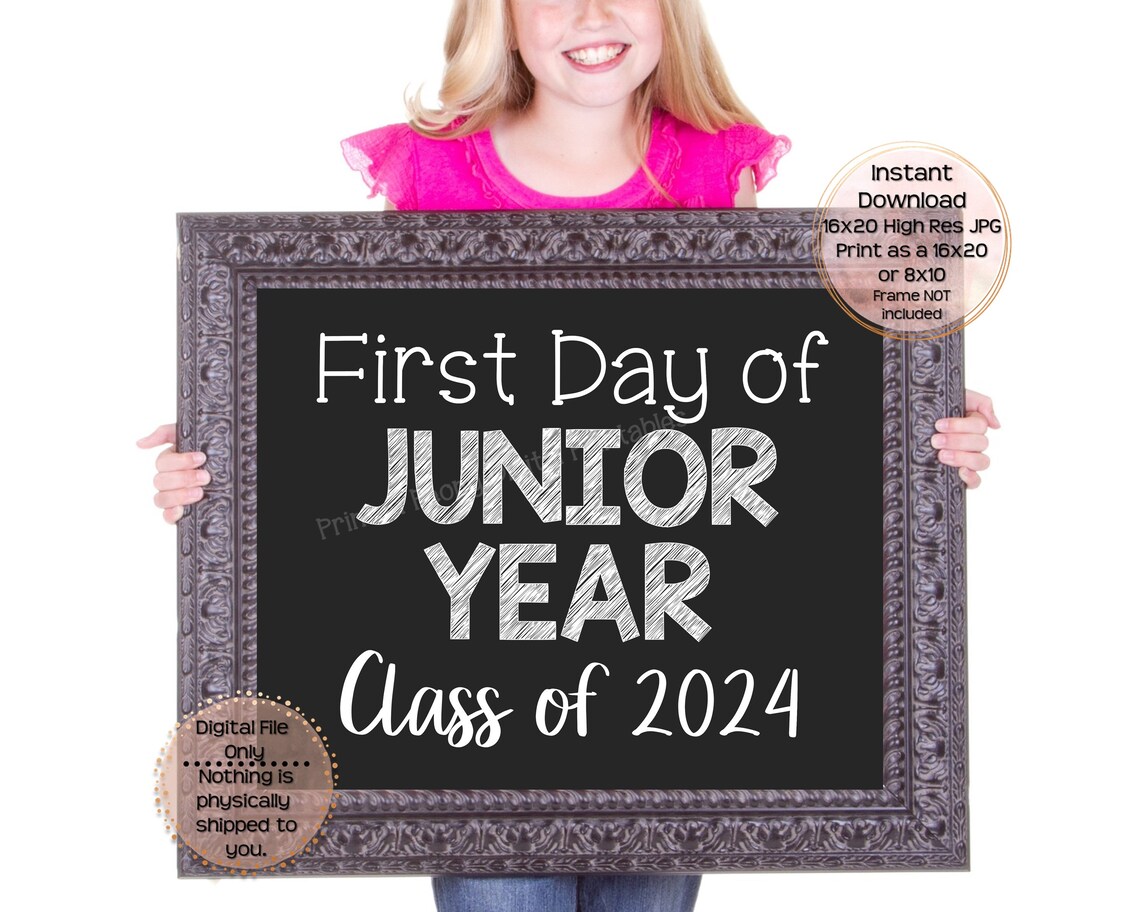 First Day of Eleventh Grade Printable Sign First Day of School - Etsy