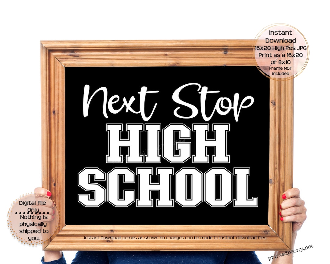 Last Day of Eighth Grade Printable Sign End of School Sign 8th Grade ...